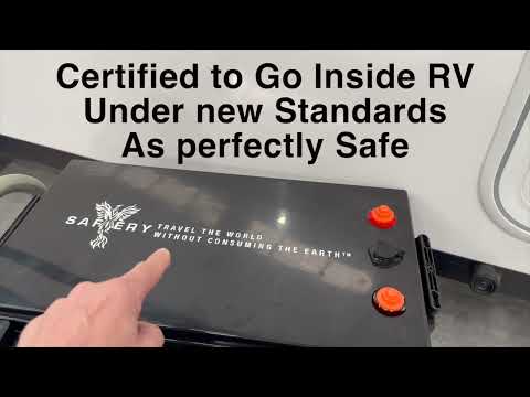 Lithium Batteries in New Installations cannot be installed inside RV’s from Nov 2023…but SAFIERY Can
