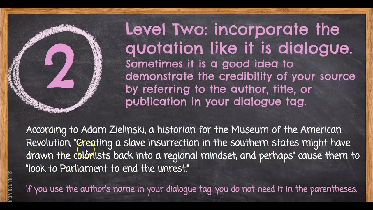 Embedding Quotes PPT Overview