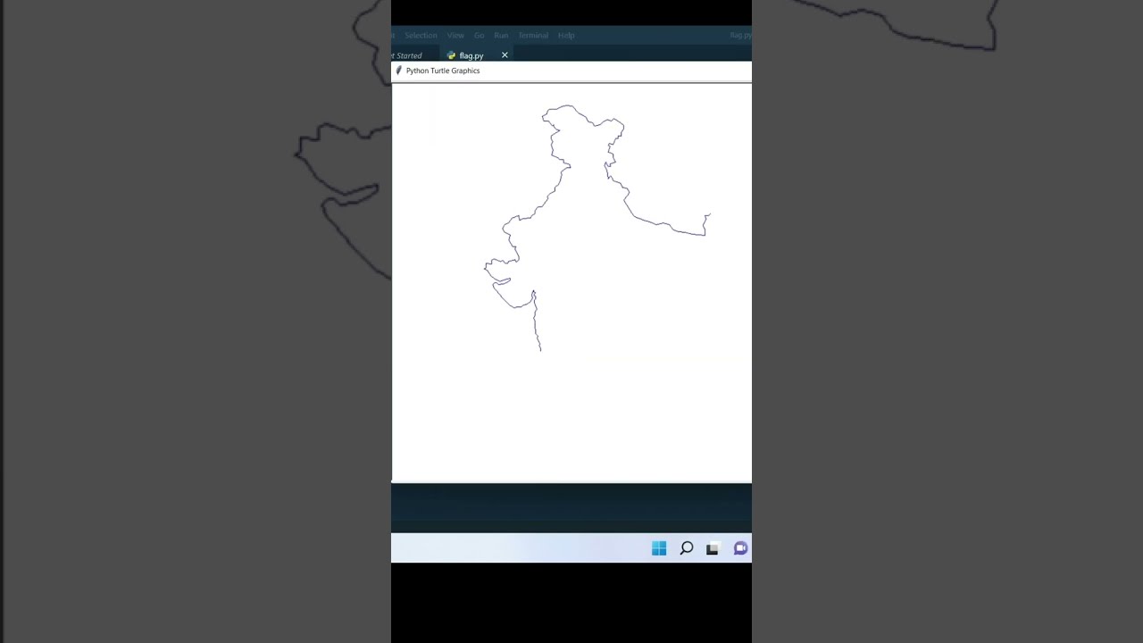 Make Indian Flag in Just 3 Lines of Python Code | independence Day | #shorts #indianflag #india