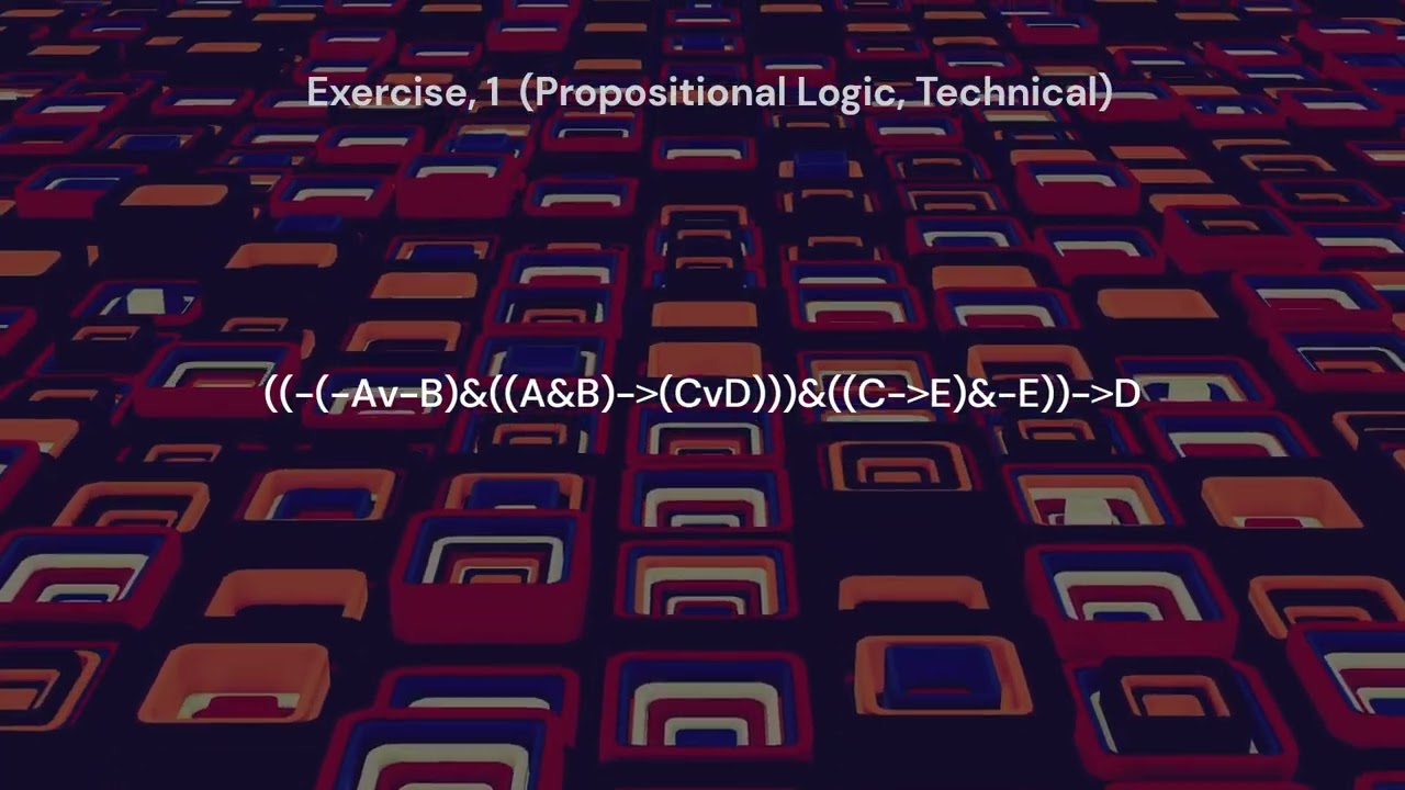 Exercise 1 (Propositional Logic, Technical)