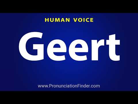 How To Pronounce Geert
