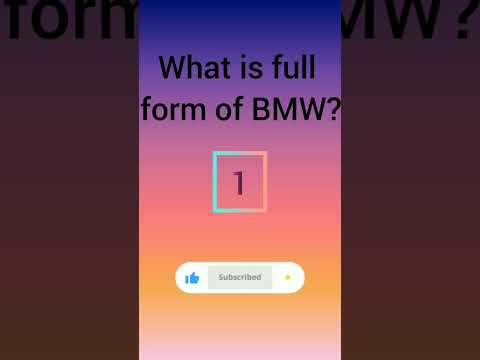 Full form of BMW || Full form BMW Car || prnouncation of BMW || #shorts #youtubeshorts #education