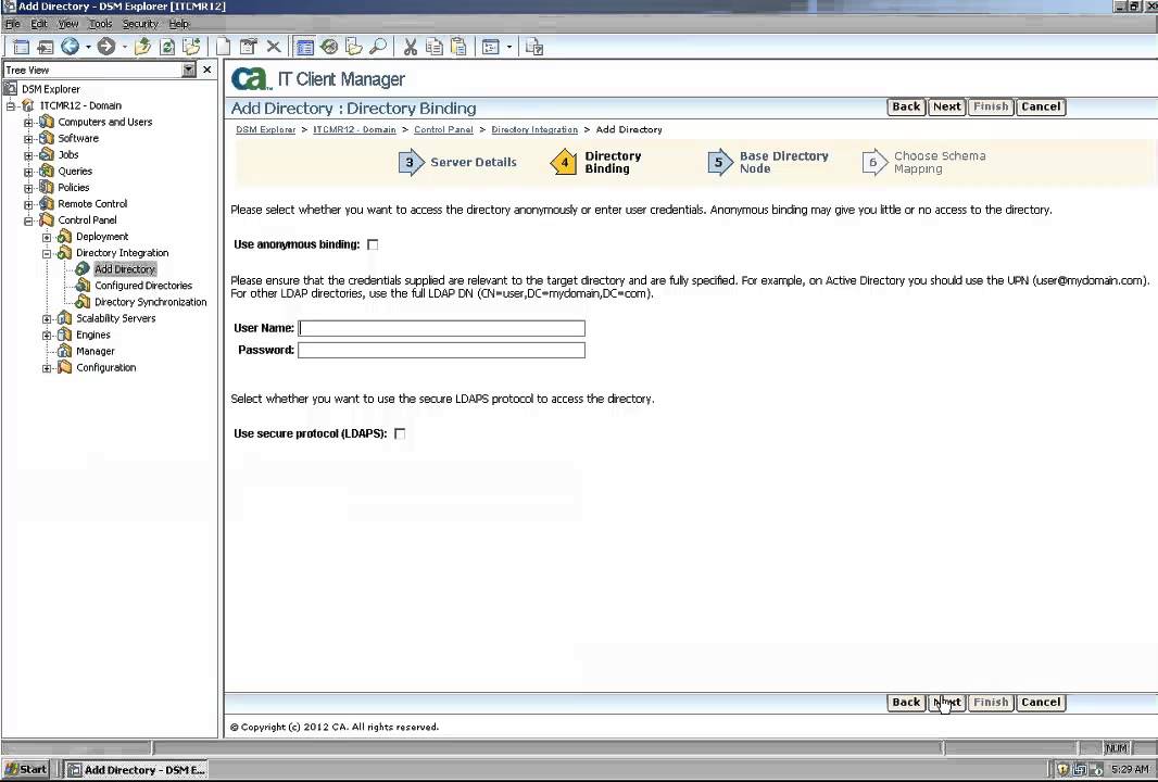 CA IT Client Manager(ITCM) - ITCM & Active Directory Integration