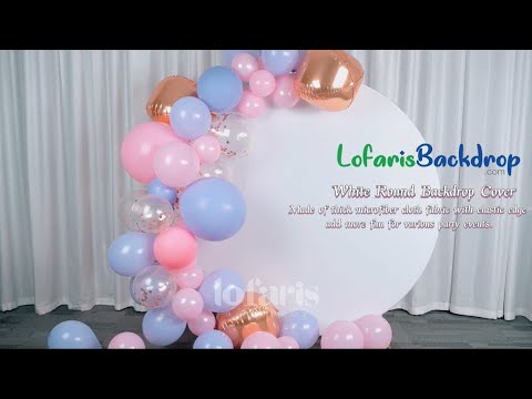 Lofaris Solid Color Round Backdrop Circle Covers for Party