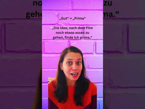 Synonyme für ``gut´´ Verwende die Alternative im Alltag.´´ #deutsch