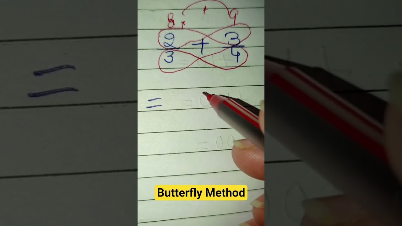 Addition Trick...👍 #shortsfeed #mathstricks ,# Butterfly Method