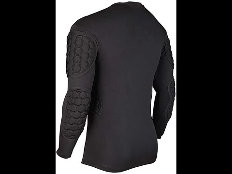 Jellybro Men's Padded Football Protective Gear Set Training Suit for Soccer Basketball