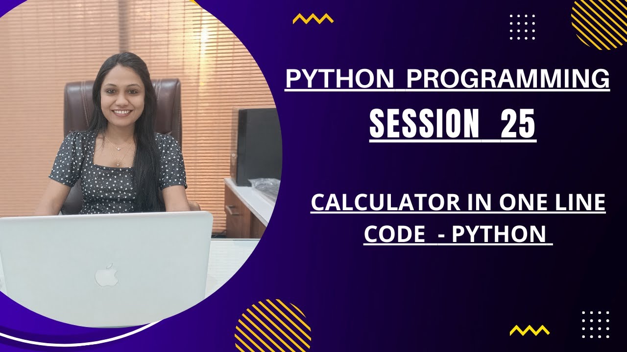 | Calculator in one line code (SESSION 25) eval function  - Python Programming |
