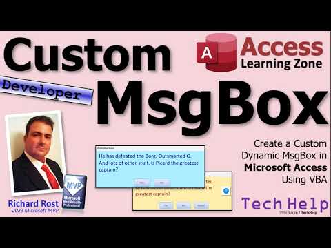 Create a Custom Dynamic MsgBox in Microsoft Access Using VBA. Part 1: Dialog Forms