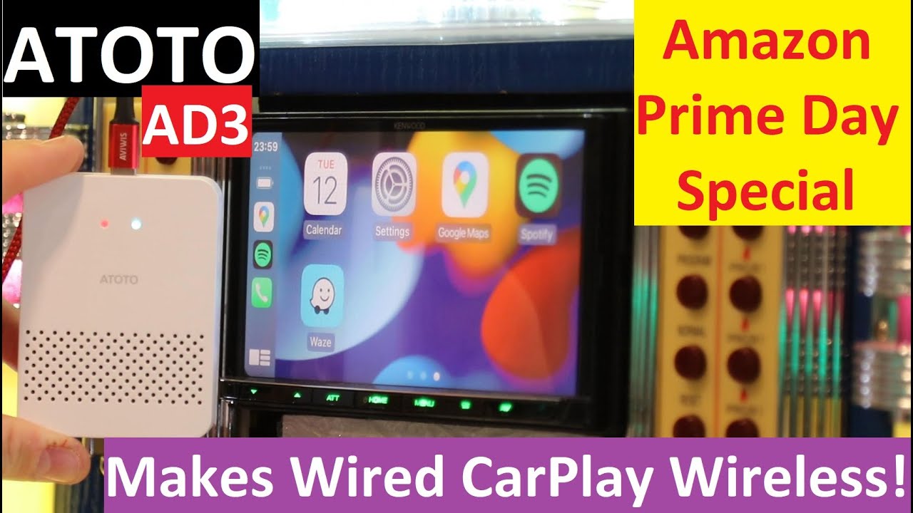 ATOTO AD3 Apple CarPlay Gadget - Make Wired Carplay Wireless!