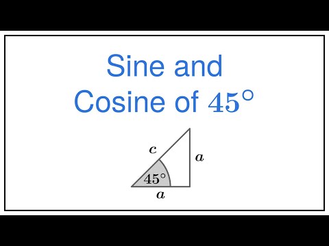 Sine and Cosine of 45 Degrees