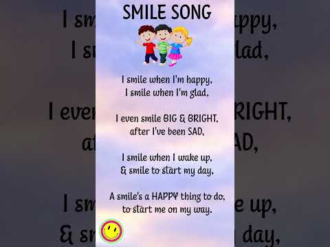 Smile Song | English Poems for kids | Poems in English  | #shorts