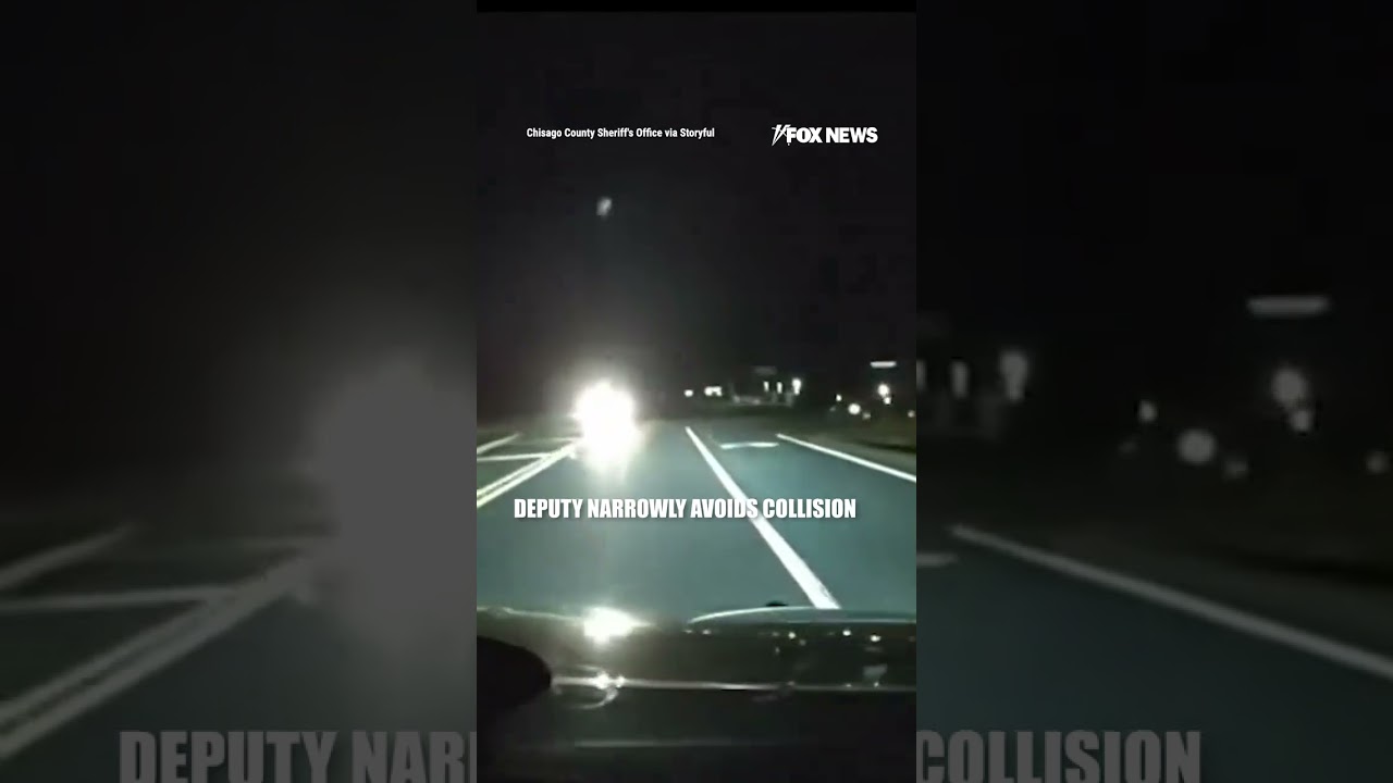 WATCH: Deputy narrowly avoids head-on collision with suspected drunk driver #police #shorts #drunk