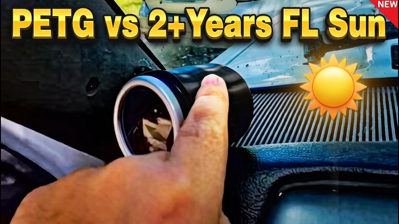 3d Printed Car Parts - PETG vs. Sun For 2.5 Years!