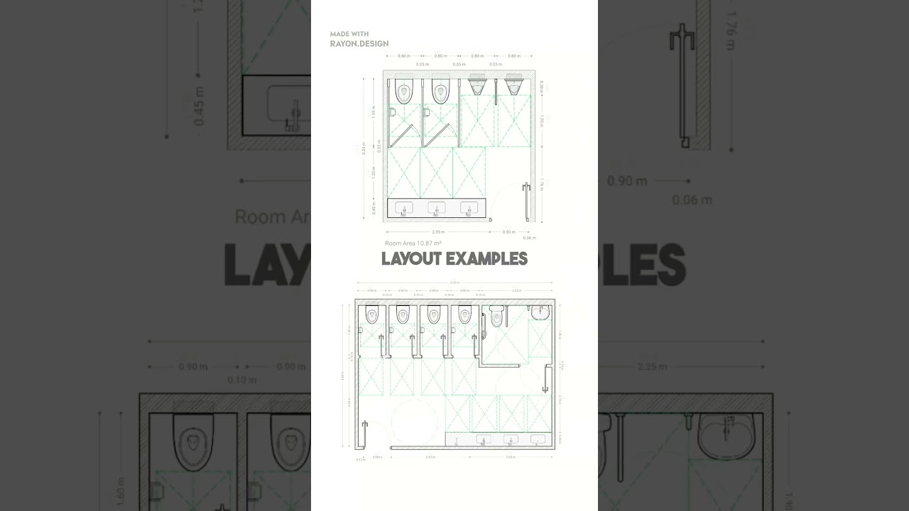 Public Restroom Layout Template