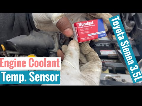 Toyota Sienna 3.5L Bad  Engine Coolant Temperature Sensor, Code PO117 🚘
