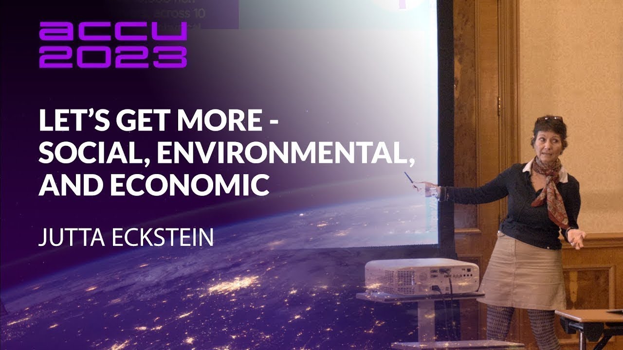 Software Development: Social, Environmental and Economic Sustainability – Jutta Eckstein - ACCU 2023