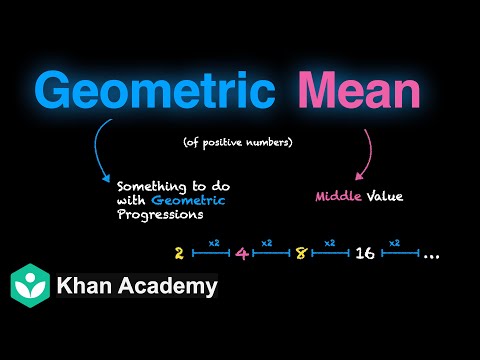 What is Geometric mean? | Sequence and Series | Grade 11 | Math | Khan Academy