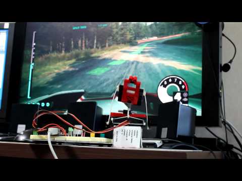 2DOF Arduino miniature motion platform w 2-servos