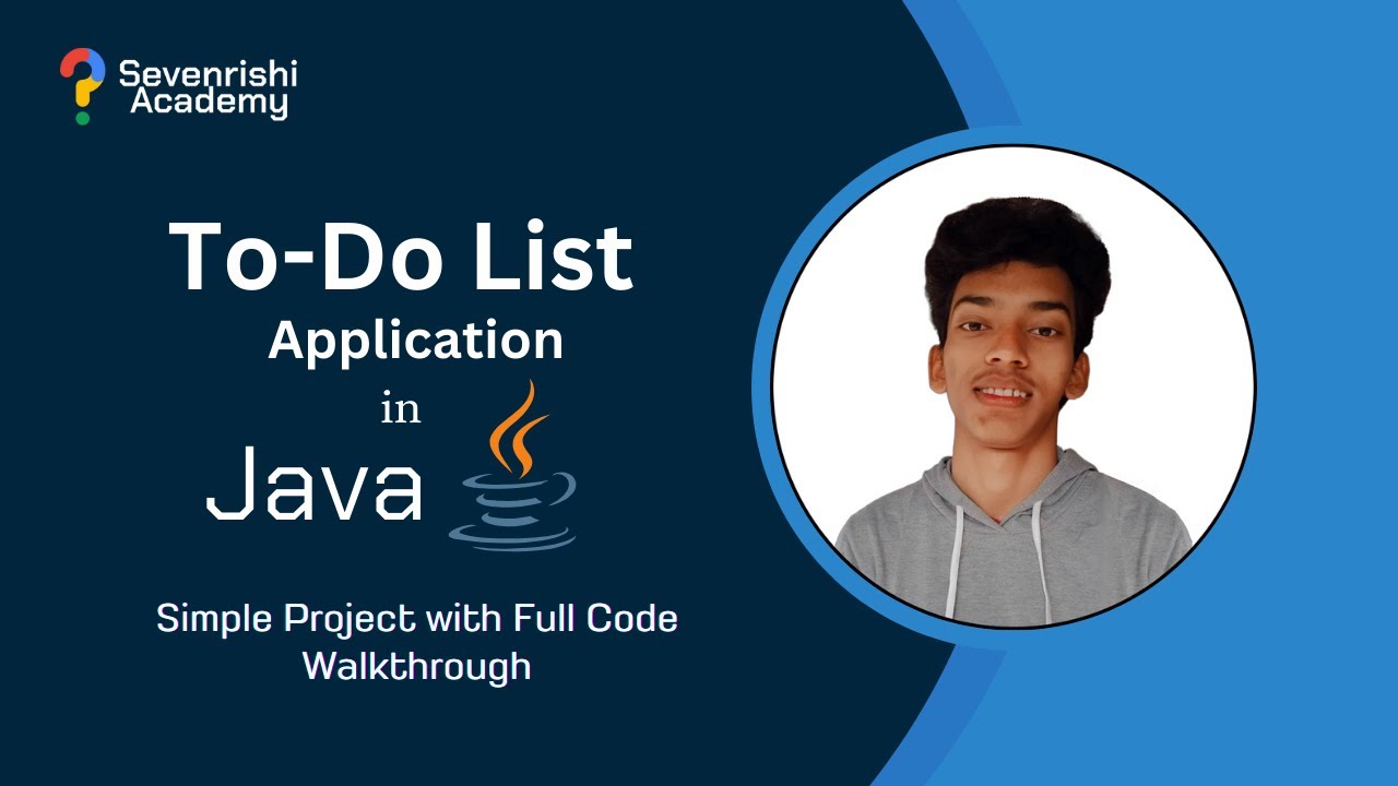Java To-Do List Application for Beginners | Simple Project with Full Code Walkthrough