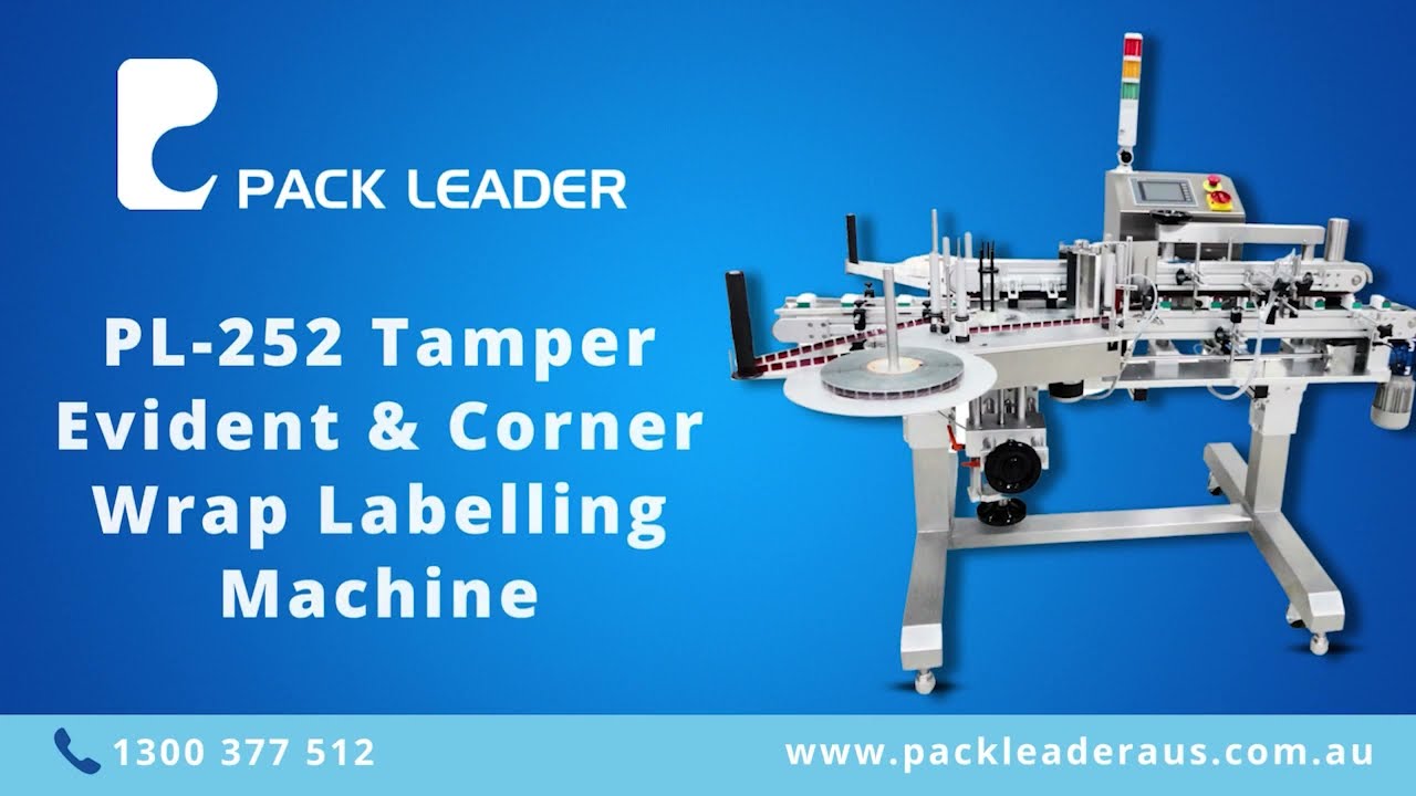 Pack Leader PL-252 - Tamper Evident & Corner Wrap Labelling Machine