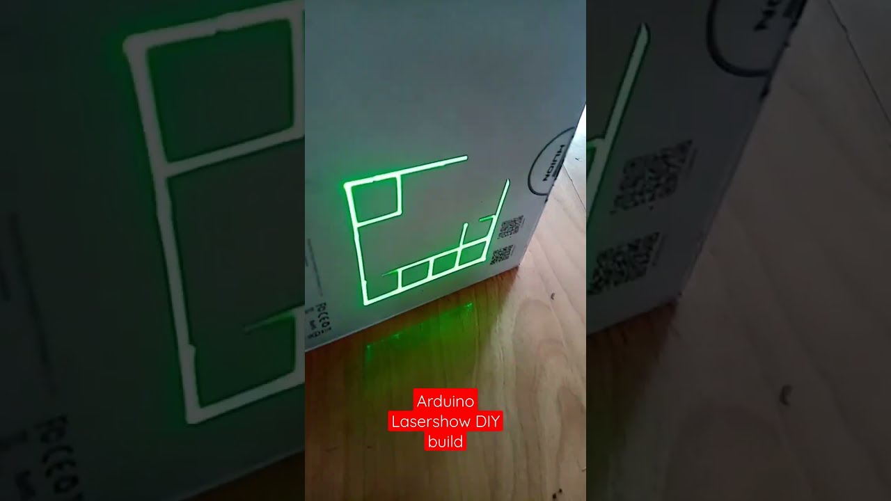#Arduino Laser Show DIY project from Deltaflo #instructables #shorts