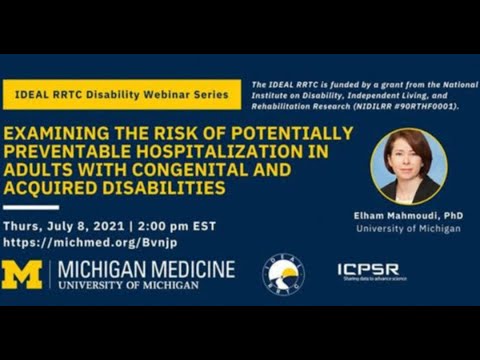 Examining Risk of Potentially Preventable Hospitalization in Adults with Disabilities