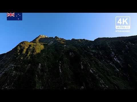 4K New Zealand Landscape Background | Milford Sound | Relaxing Ambient Wallpaper | 99