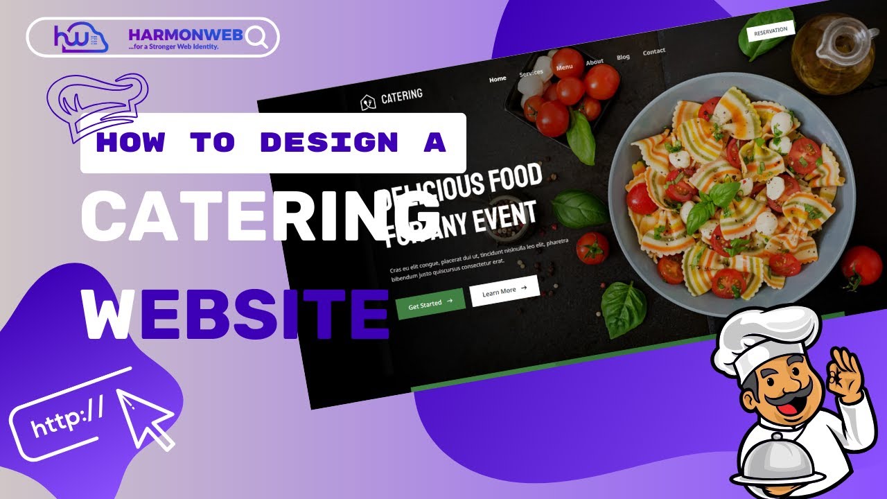 How to Design a Catering Website with Wordpress - Harmonweb Tutorial (Beginners Guide)