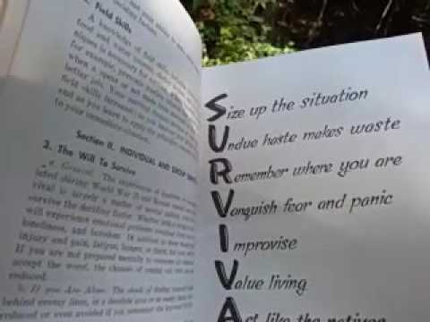 The "R" in SURVIVAL - US Army Survival Field Manual FM 21-76 - The Art of Prepping