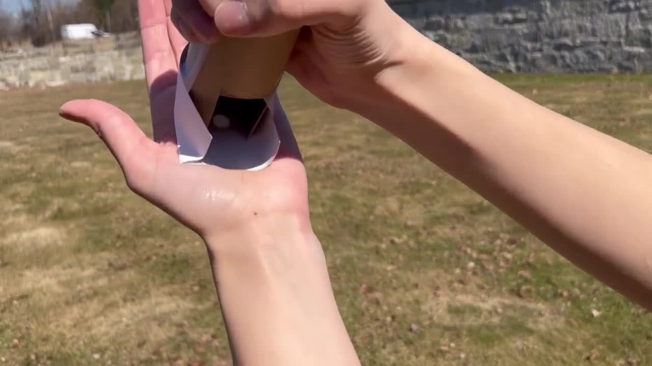 Using a cardboard tube for your total solar eclipse pinhole projector
