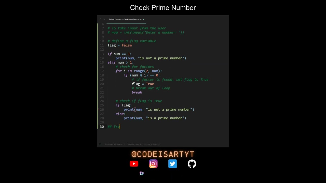 Check Prime Number in Python | Python Examples | Python Coding Tutorial | Python Coding Interview