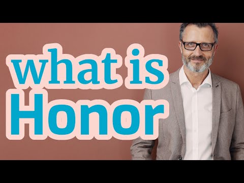 Honor | Meaning of honor