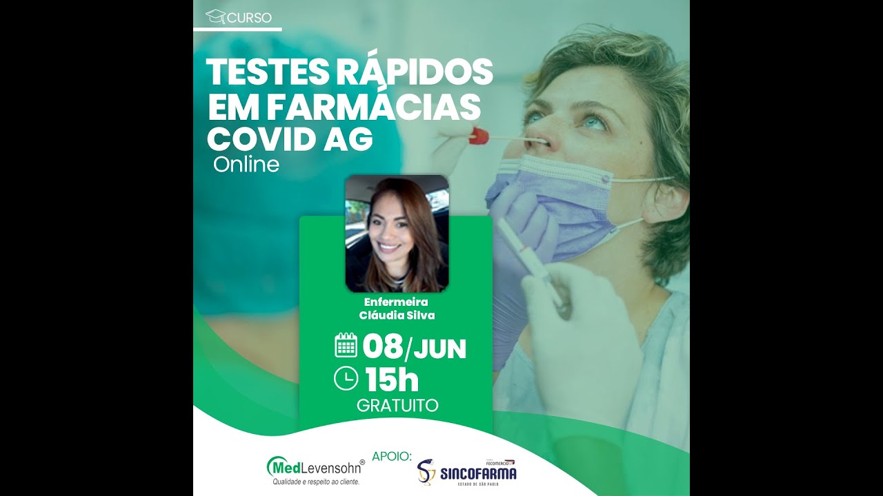 08/06 - TESTES RÁPIDOS EM FARMÁCIAS - COVID AG