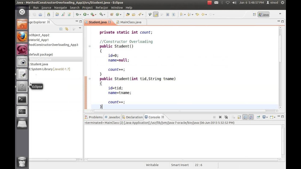Java Constructor, Method and Static variable - Tutorial 3