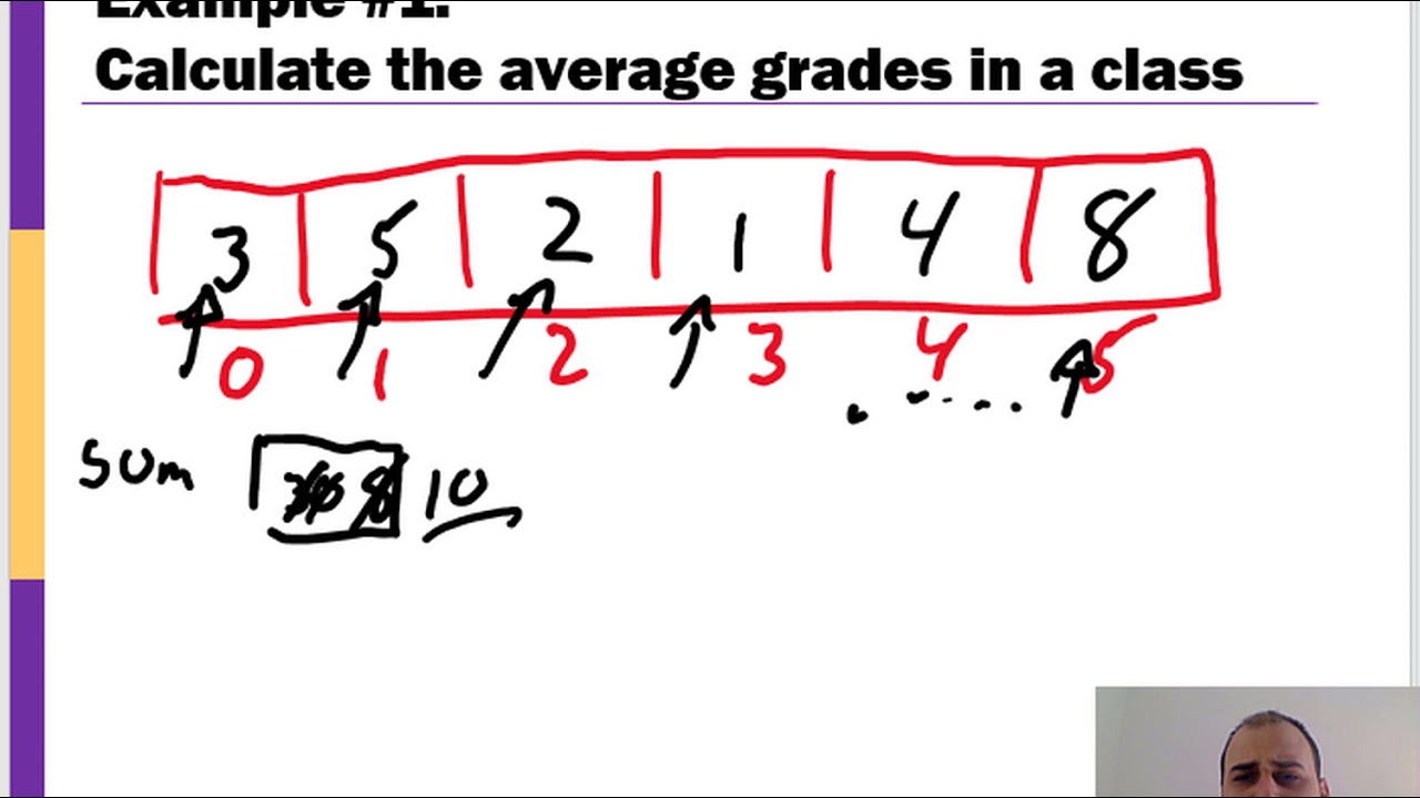 Array Examples (Calculate Average & Find Max)