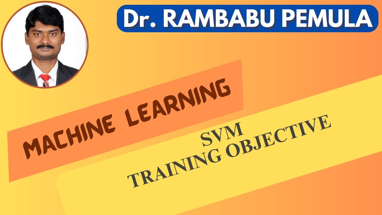 SVM Training Objective