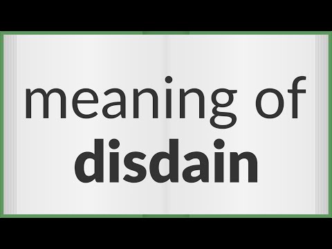 Disdain | meaning of Disdain
