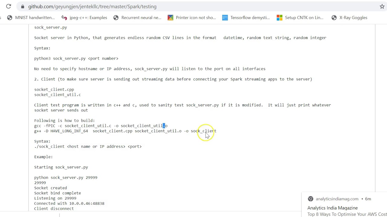 Network Streaming Test Tool Usage Description