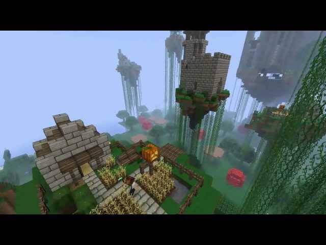 Floating Village ( Watch vid ) Minecraft Map