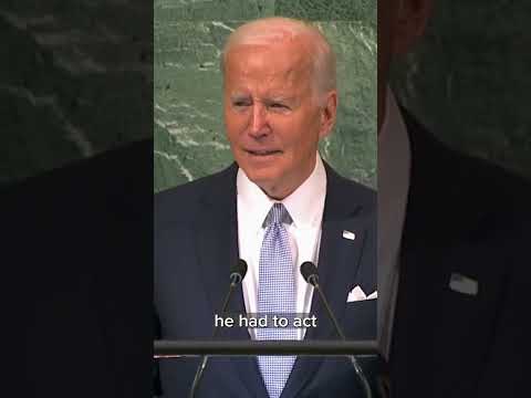 Biden denounces Putinâs âovertâ nuclear threats #Shorts