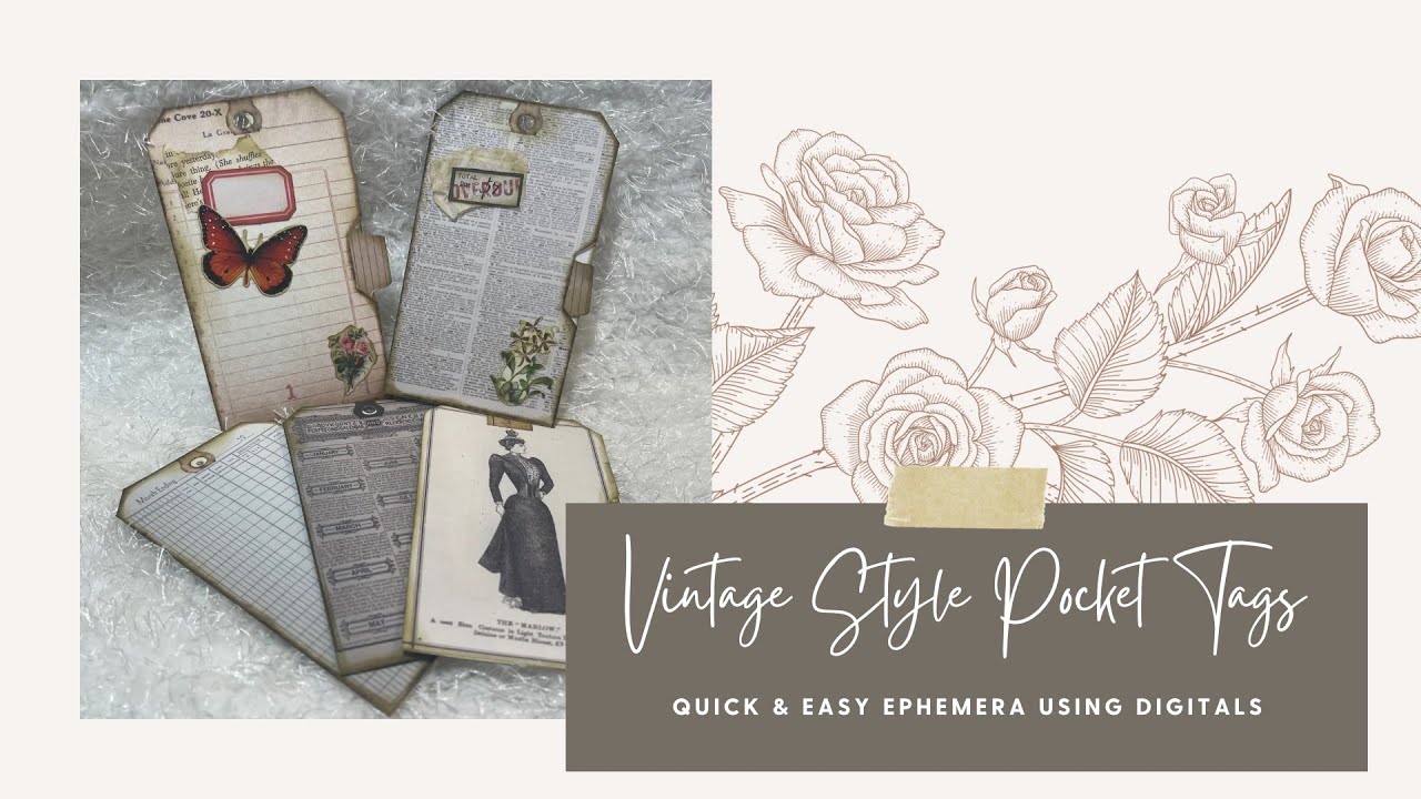 Quick & Easy Junk Journal Ephemera and Storage Using Digital Kit - Easy Mass Make Ephemera
