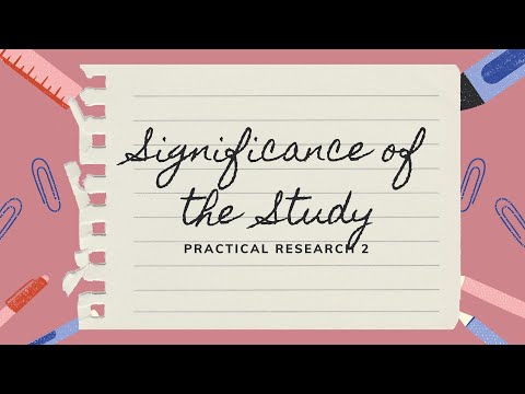 How to write Significance of the Study?