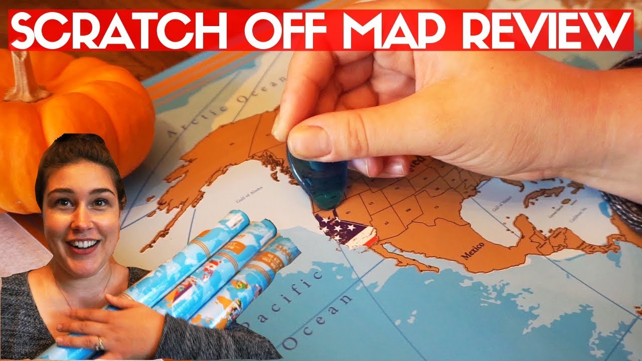 SCRATCH OFF MAP HONEST REVIEW & UNBOXING