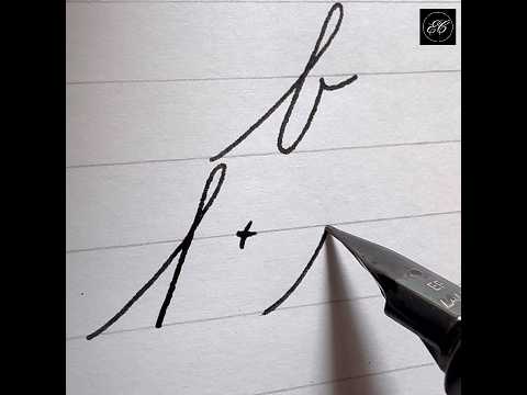 Small b in Cursive | Spencerian Script #spencerian