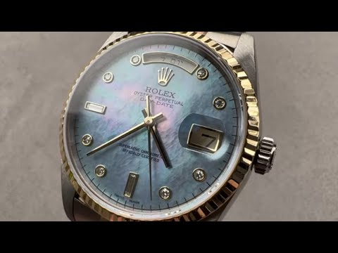 Rolex Day-Date Tridor Hebrew Calendar + Jubilee Mother of Pearl Dial 18239BIC Rolex Watch Review