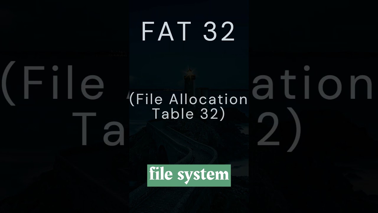 FAT 32 #shorts #filesystem #techshorts #computer