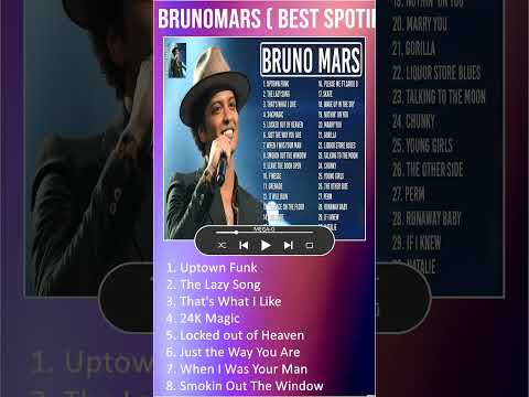 BrunoMars ( Best Spotify Playlist 2023 ) Greatest Hits - Best Songs Collection Full Album #shorts