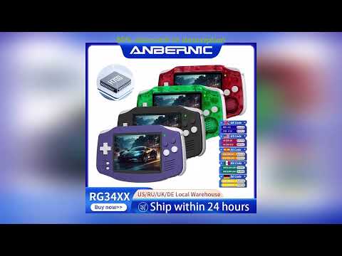 Latest Products You Must Know! #ANBERNIC RG34XX Retro Video Handheld Game Console 3.4" IPS Screen