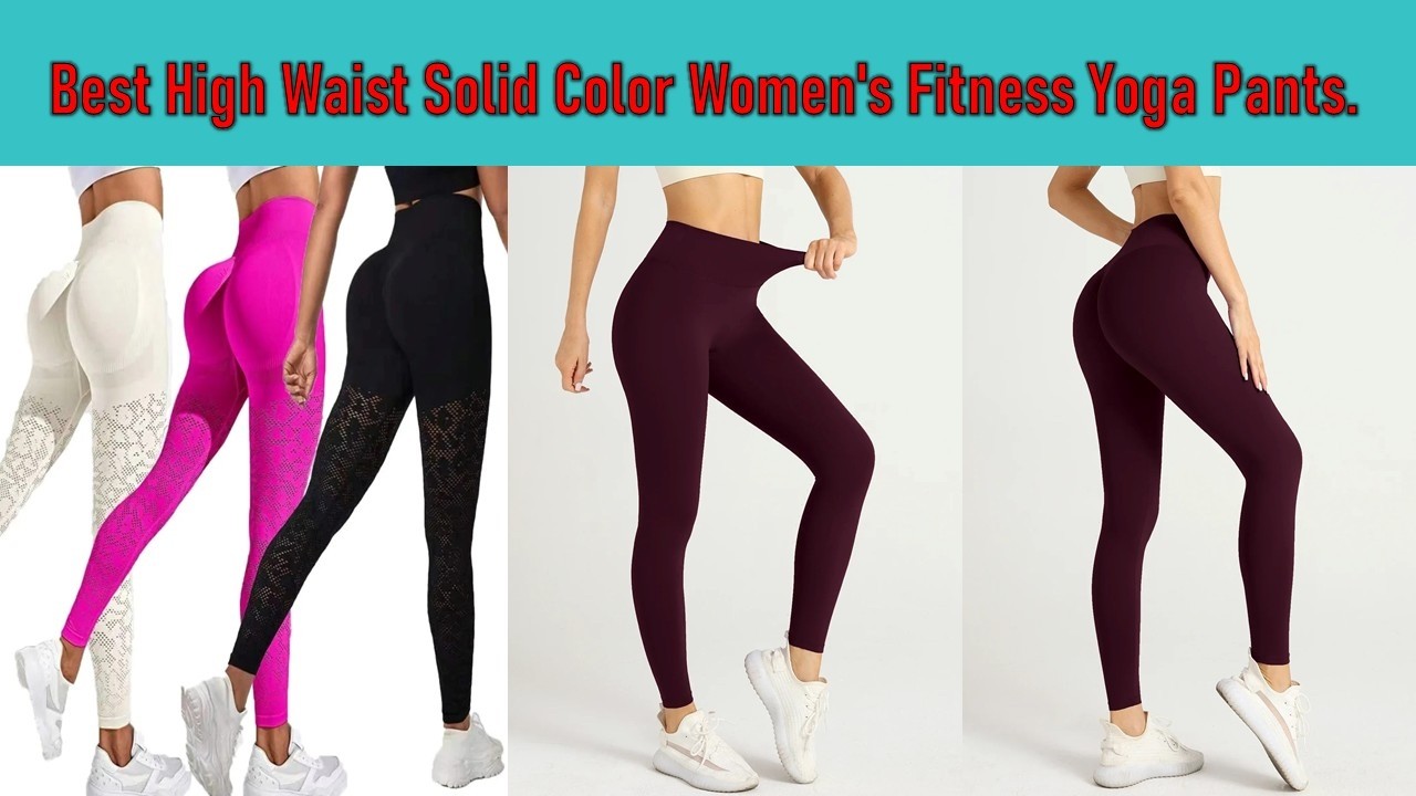 ✅Best High Waist Solid Color Women's Fitness Yoga Pants | Top 5 | 2026.